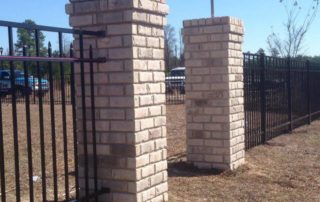 Brick Columns Fencing - Huntsville Residential Fencing